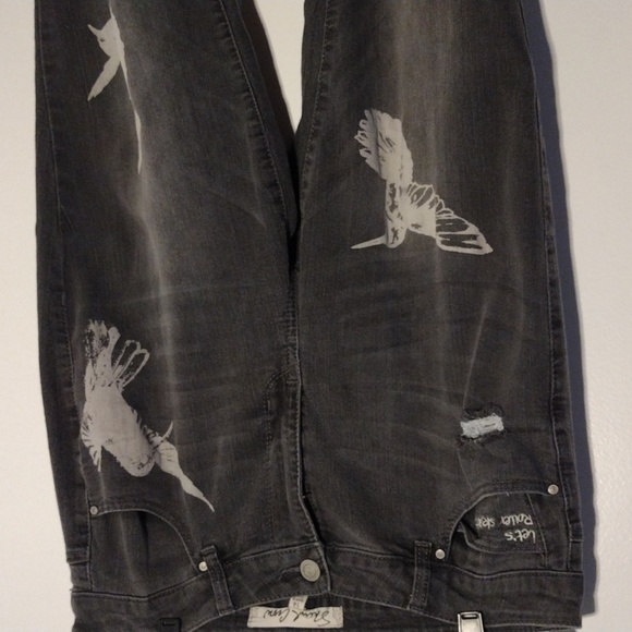 Sheryl Crow | Jeans | Sheryl Crow Womens Faded Black Jeans Hummingbird ...